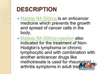 Mabtas ra 500mg injection | PPT