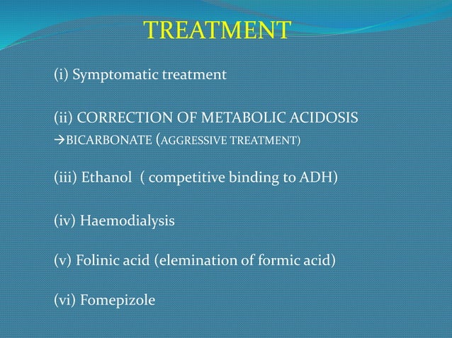 methyl alchol poisoning | PPTX