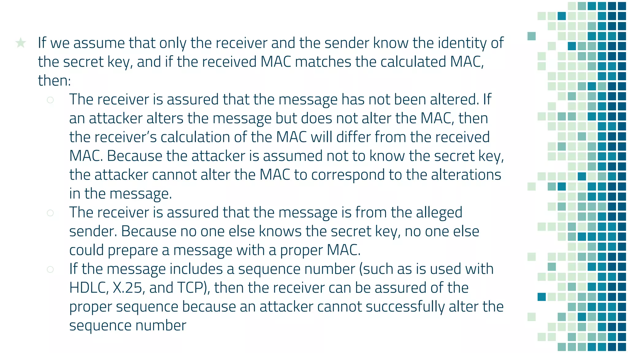 Mac Message Authentication Codes Ppt 5187