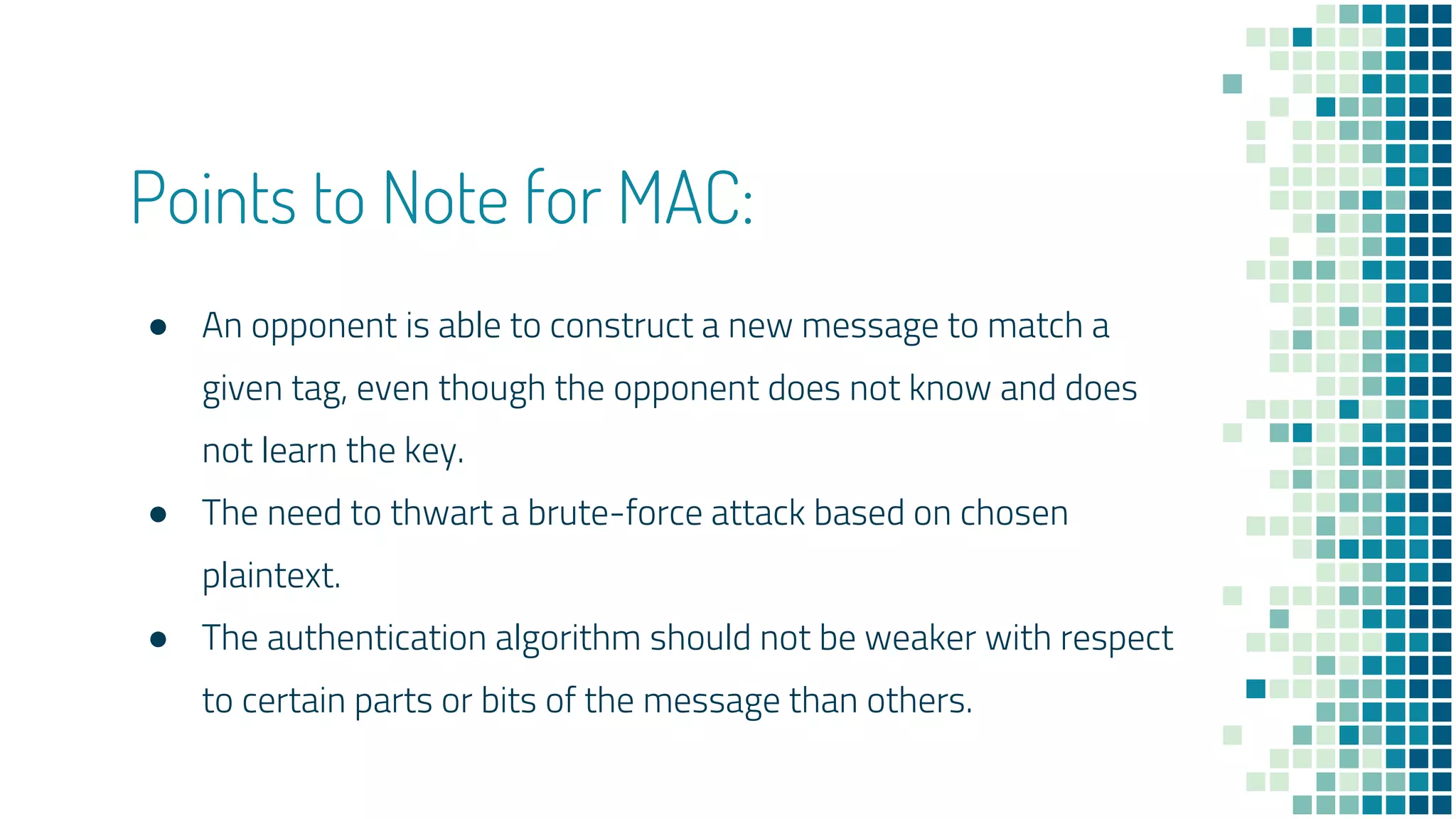 MAC-Message Authentication Codes | PPT MAC-Message Authentication Codes | PPT