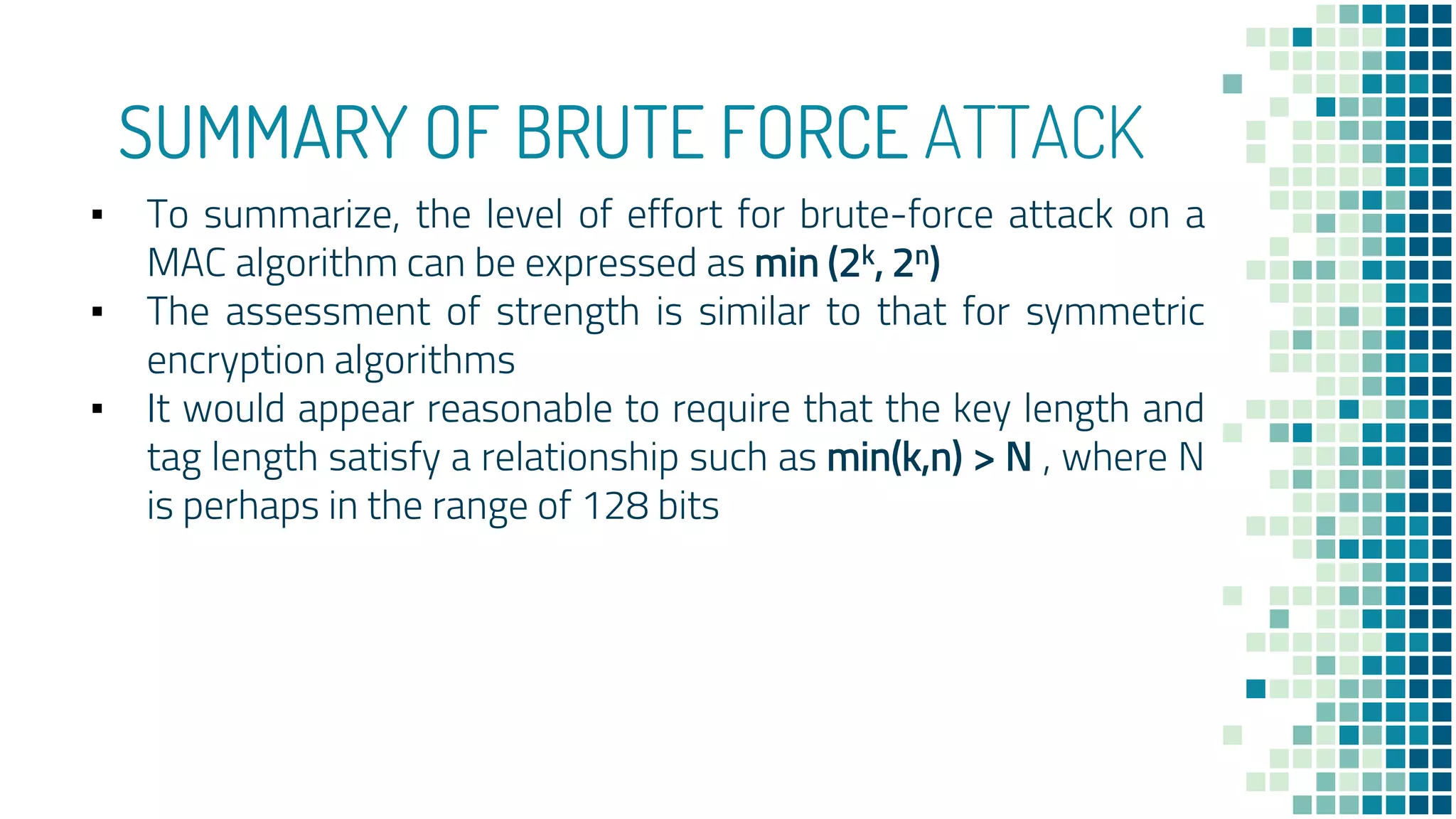 Mac Message Authentication Codes Ppt