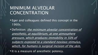 Minimum Alveolar Concentration | PPTX