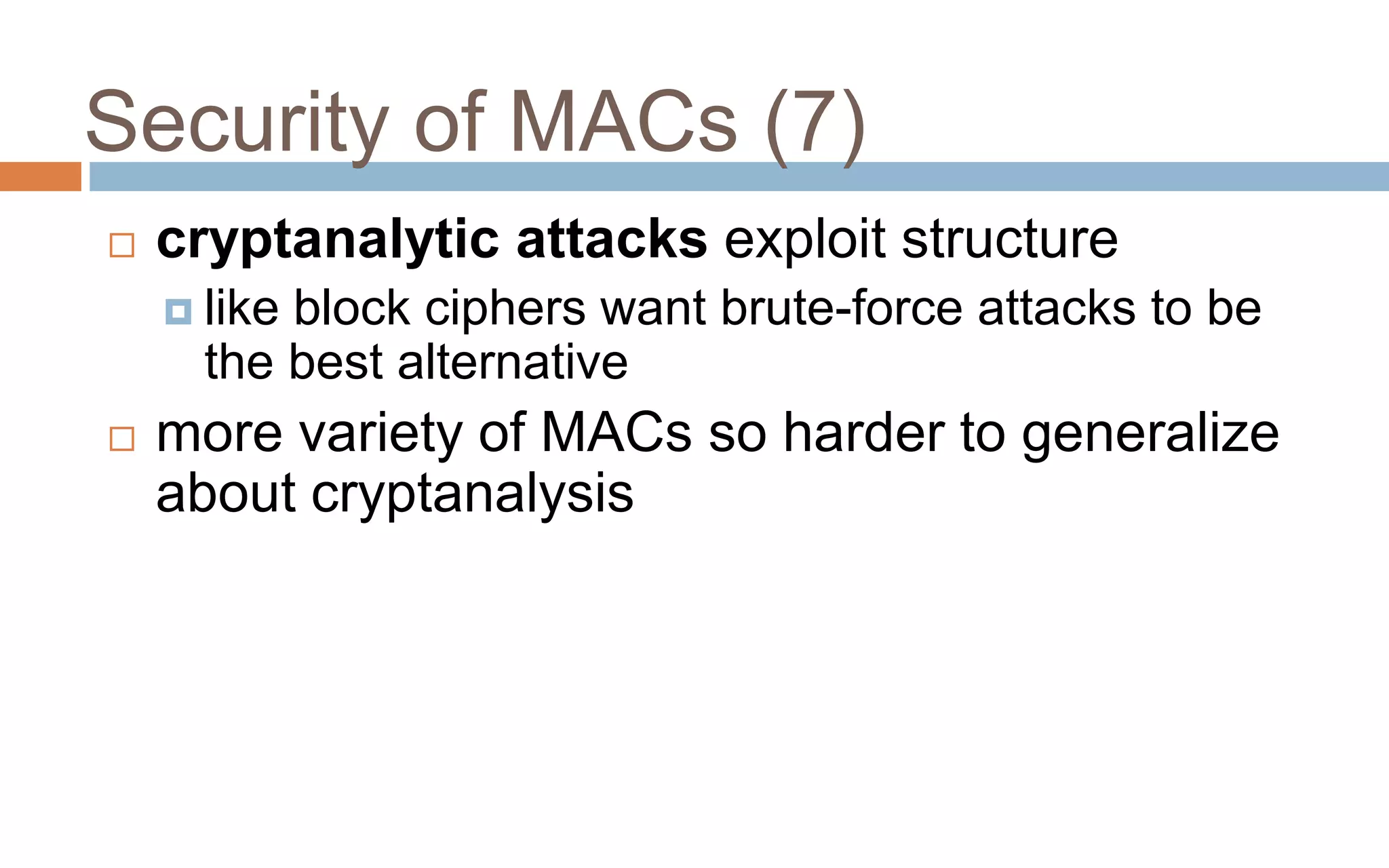 Message Authentication Requirement-MAC | PPT