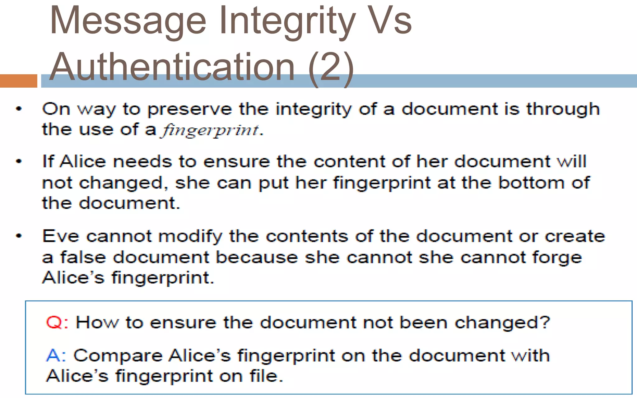 Message Authentication Requirement-MAC | PPT