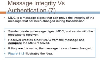 Message Authentication Requirement-MAC | PPT | Information and Network Security | Computing