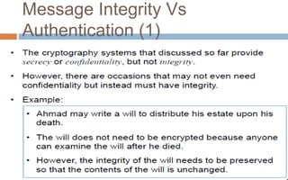 Message Authentication Requirement-MAC | PPT