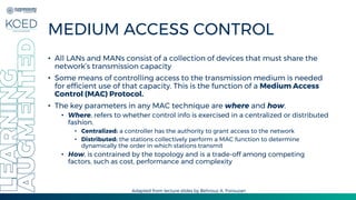 Medium access control. MAC Protocol.Data link layer | PDF