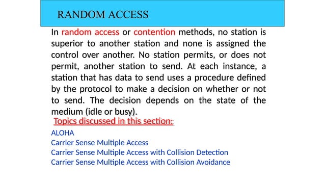 Medium Access Control Protocols- detailed explanation | PPTX