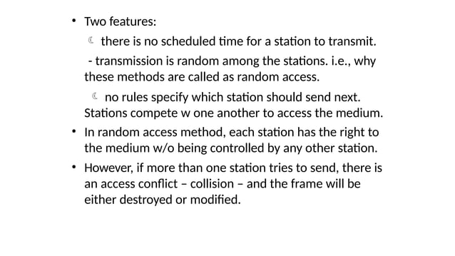 Medium Access Control Protocols- detailed explanation | PPTX