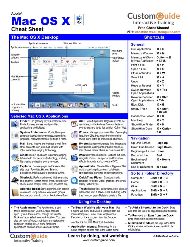 Mac os-x-cheat-sheet | PDF
