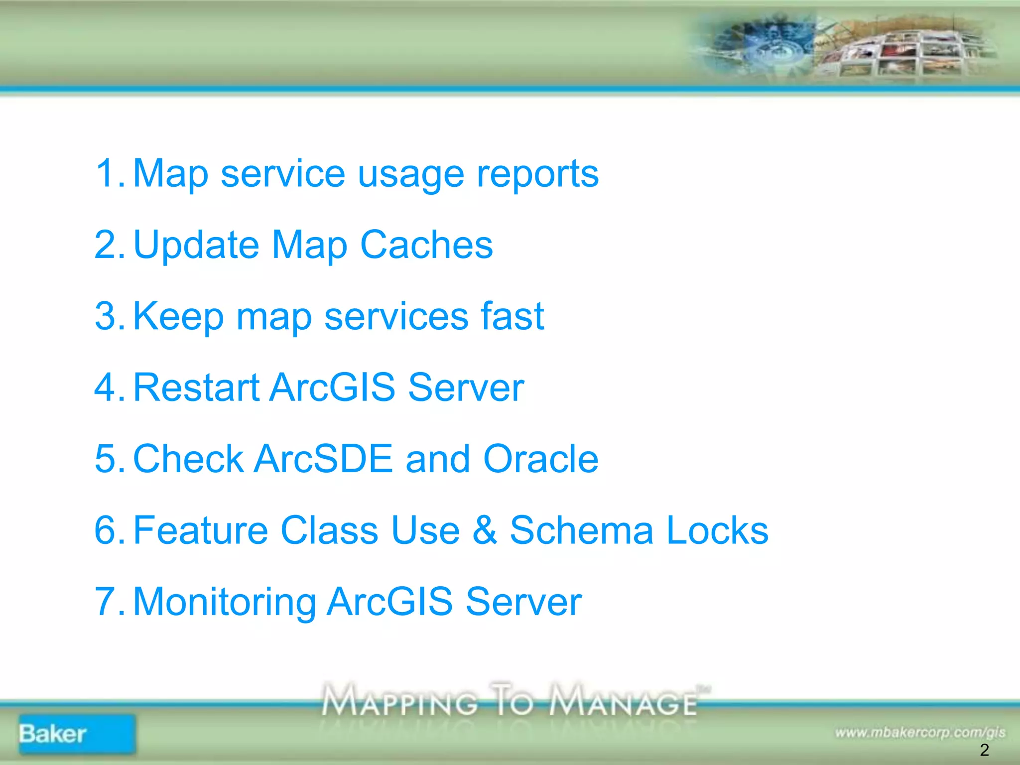 ArcGIS Server Tips and Tricks, MAC-URISA2010 | PPT