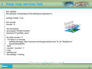 ArcGIS Server Tips and Tricks, MAC-URISA2010 | PPT