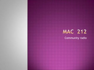 Community Radio | PPT