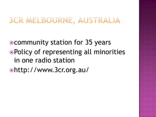 Community Radio | PPTX
