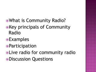 Community Radio | PPT