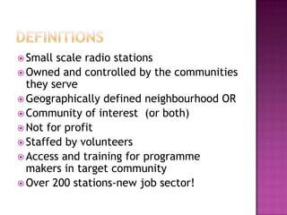 Community Radio | PPT