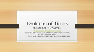 The Evolution of Books | PPTX