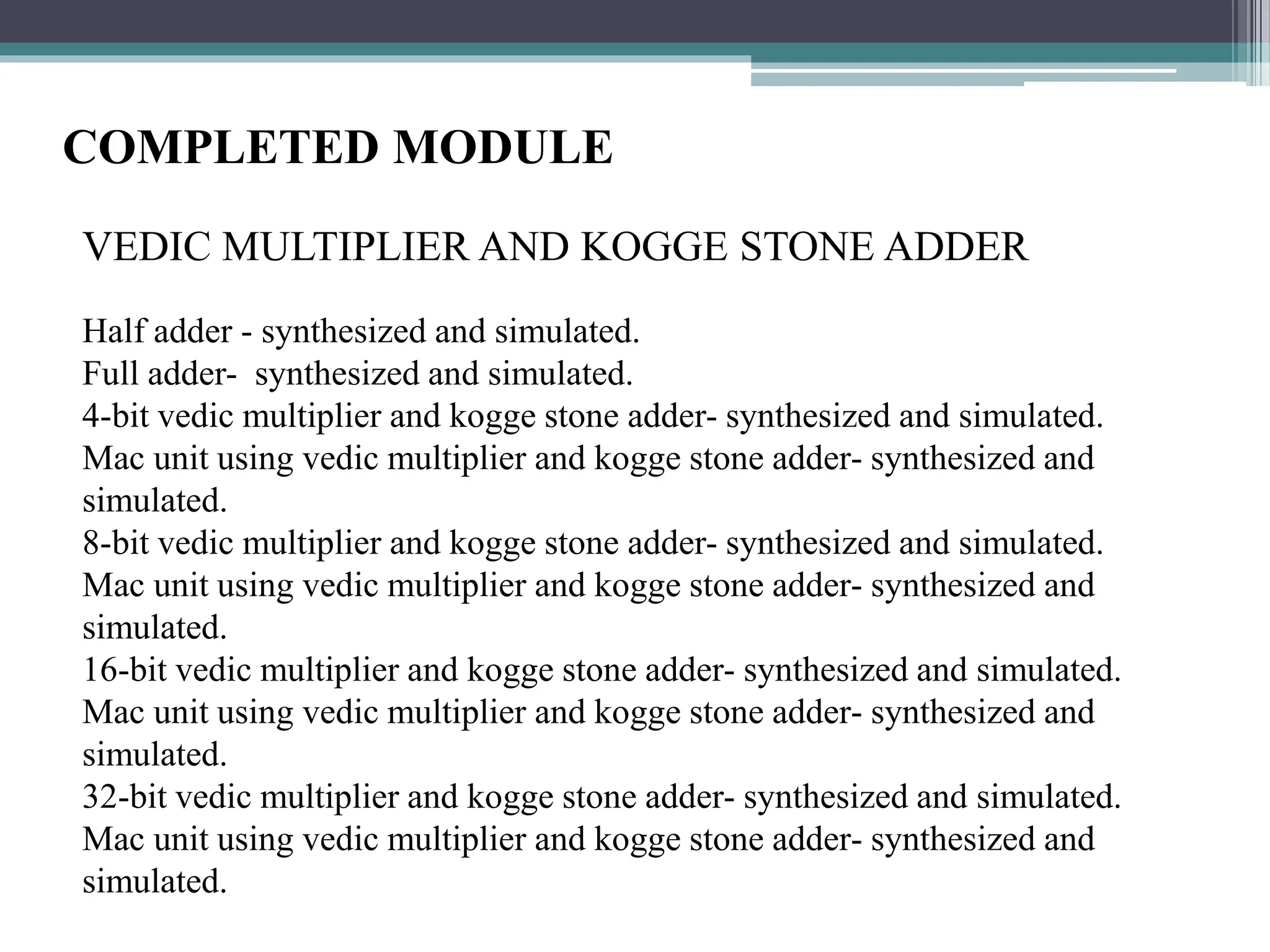 Modified Architecture Of Mac Using Vlsi Technology In Verilog 2nd