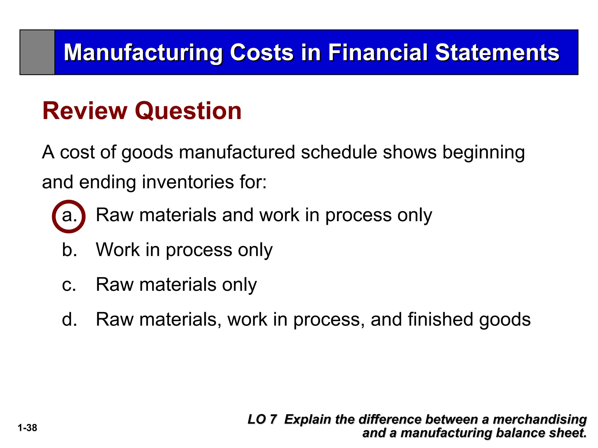 Managerial Accounting Concepts and Principles | PPT