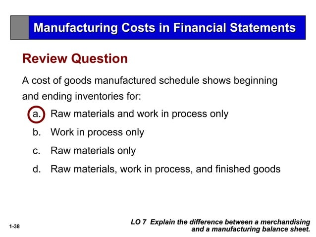 Managerial Accounting Concepts And Principles Ppt