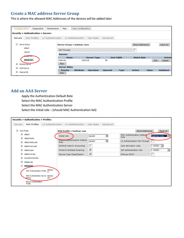 Mac address authentication | DOCX