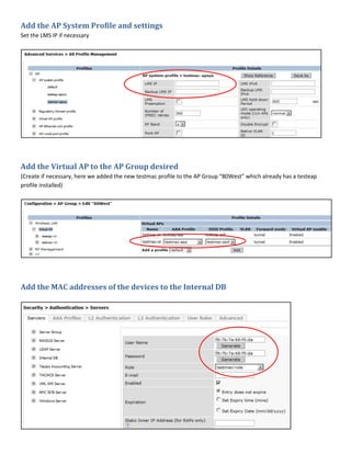 Mac address authentication | DOCX