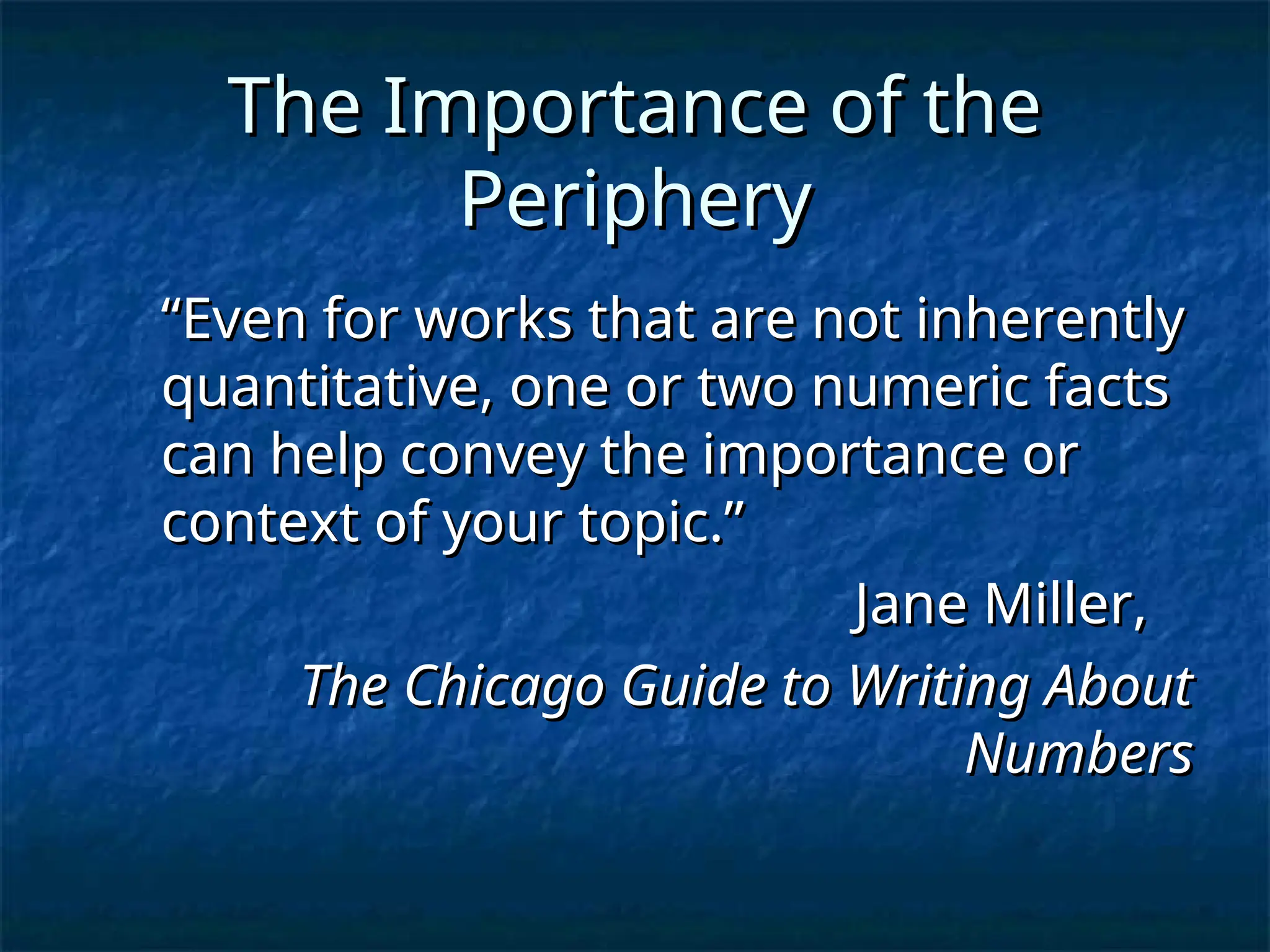 macalester0710 THE NUMERICAL LITERACY .ppt