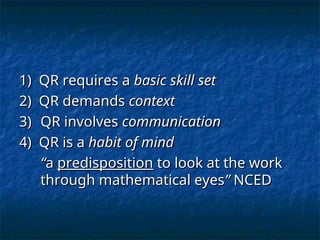 macalester0710 THE NUMERICAL LITERACY .ppt