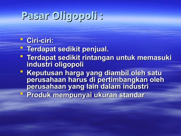 jenis pasar yang ada dalam kegiatan ekonomi | PPT