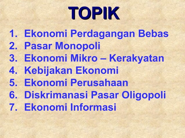 jenis pasar yang ada dalam kegiatan ekonomi | PPT