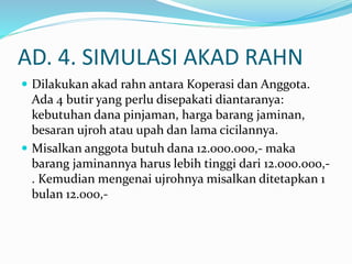 Macam macam akad syari’ah dan simulasinya | PPTX