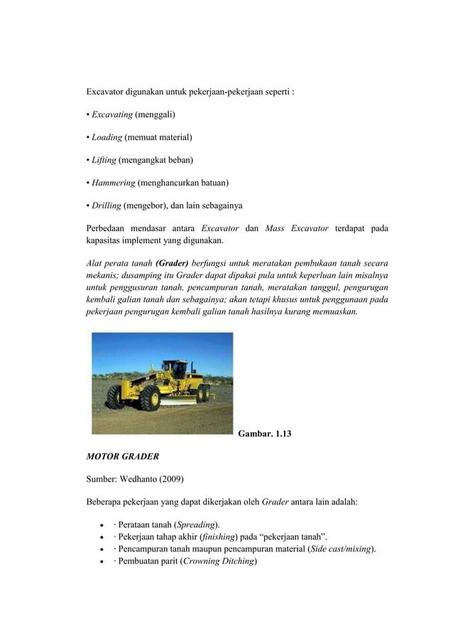 Macam macam alat berat | DOCX