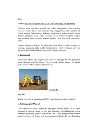 Macam macam alat berat | DOCX