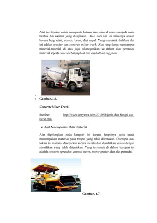 Macam macam alat berat | DOCX