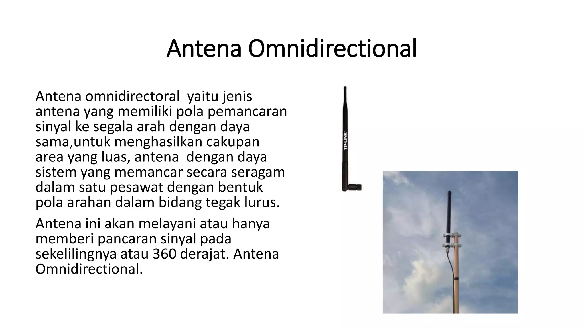 Macam macam antena jaringan | PPTX