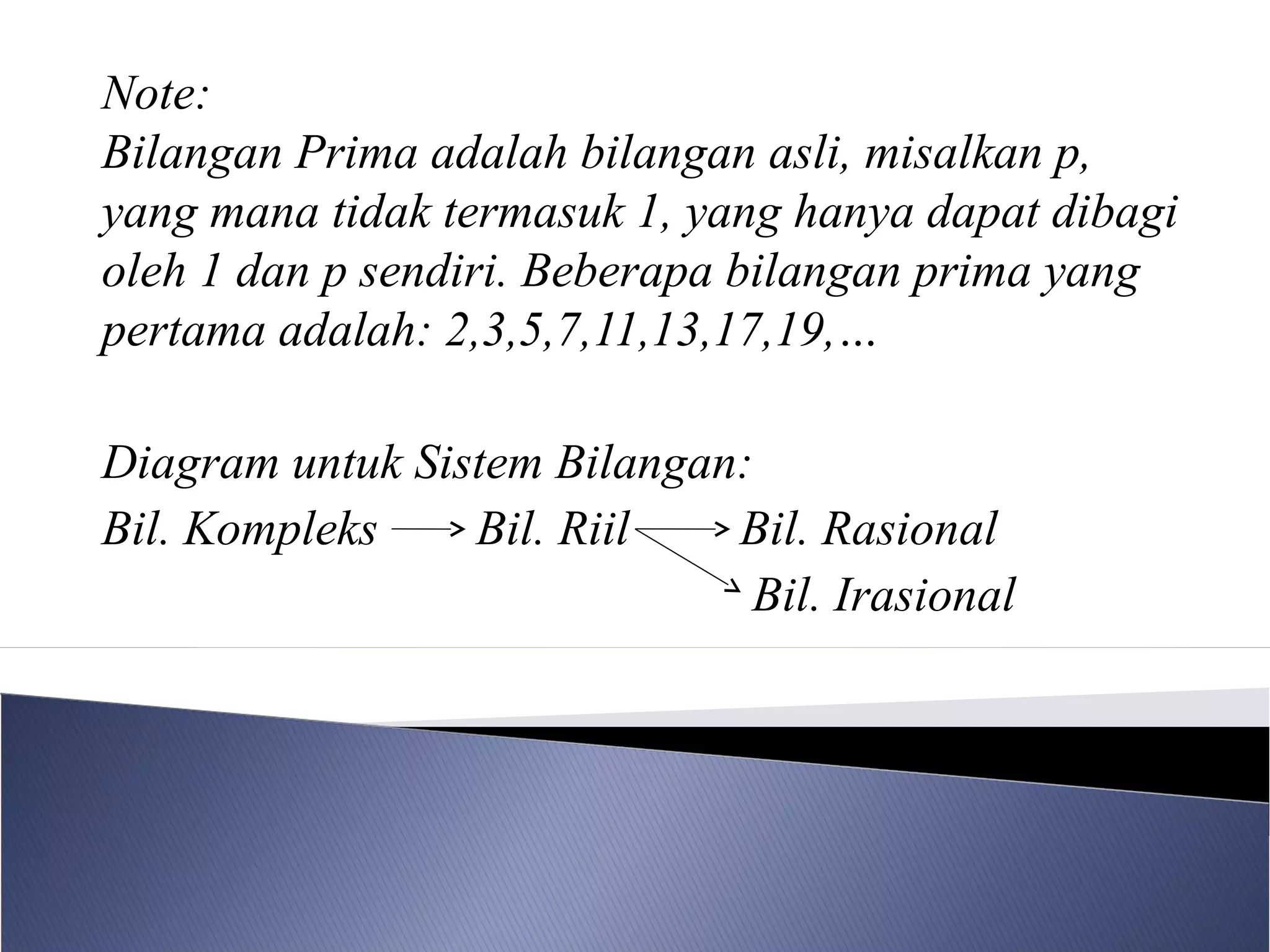 Macam macam bilangan/ Himpunan Bilangan-Bilangan | PPT