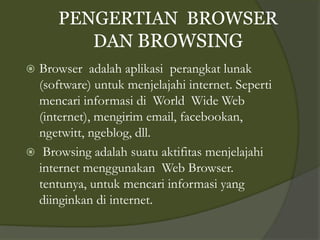 Macam macam browser (tugas tik) | PPT