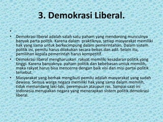 Macam macam demokrasi yang pernah berlaku di indonesia ( | PPTX