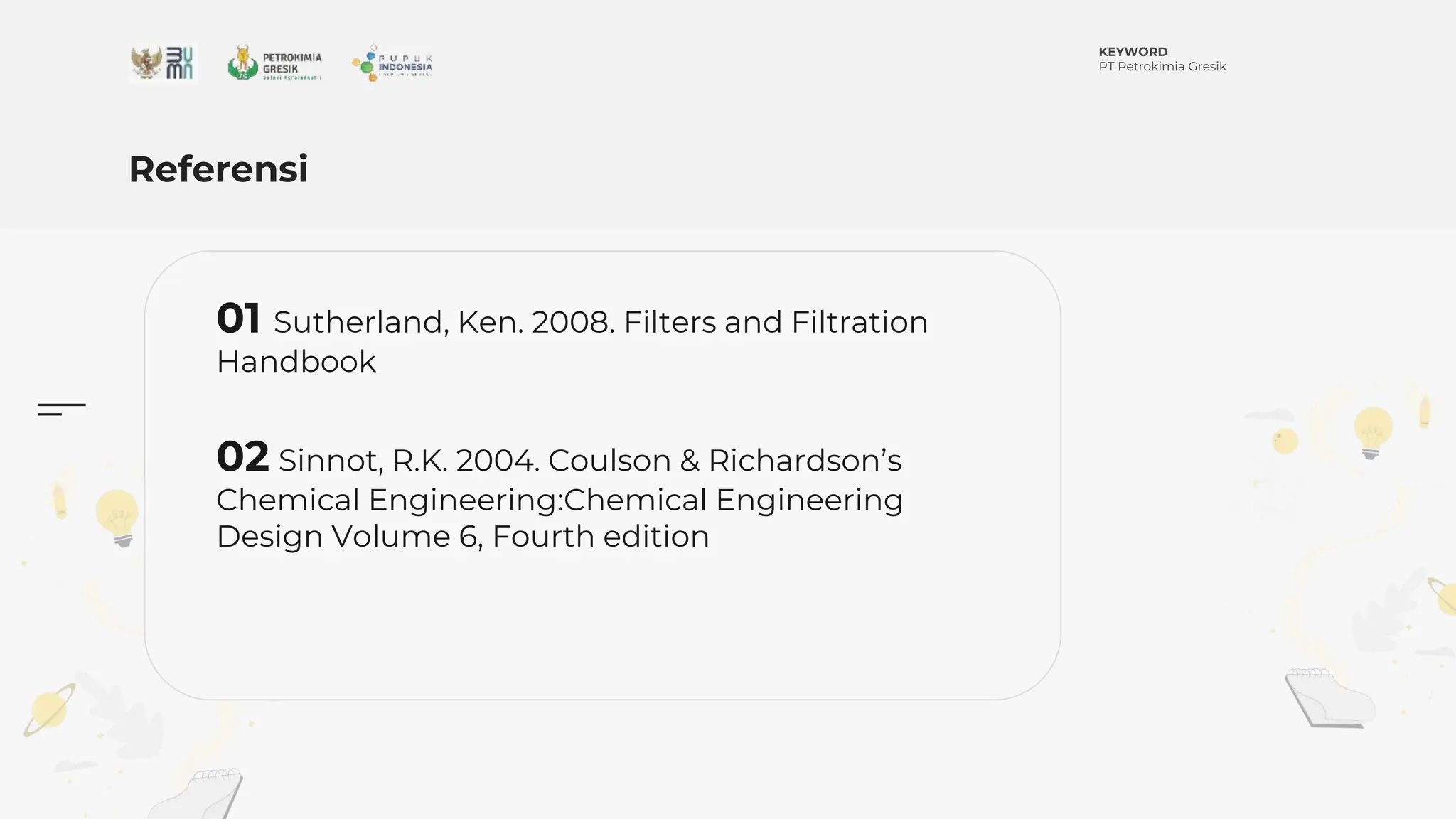 Macam-Macam Filter dan lain sebagainya di industri | PPT