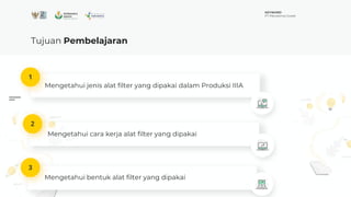 Macam-Macam Filter dan lain sebagainya di industri | PPT