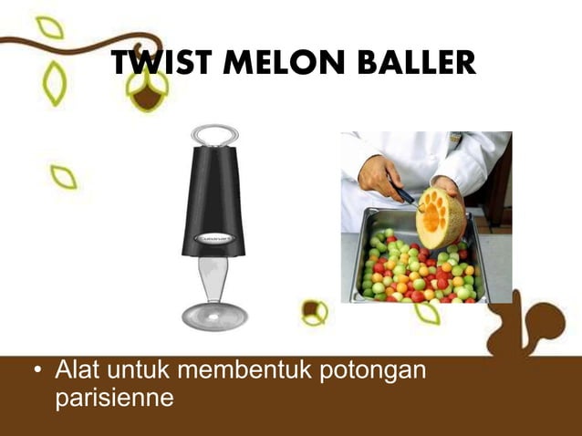 Macam macam jenis potongan buah / cutting vegetable and fruit | PPTX