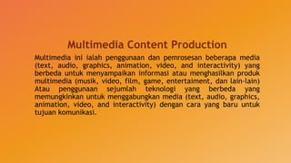 Macam macam multimedia dan contohnya | PPT