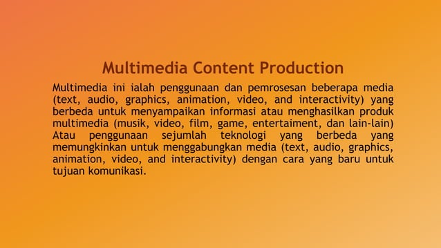 Macam macam multimedia dan contohnya | PPT