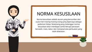 Macam-Macam Norma Presentasi Cokelat Muda Bentuk Ilustratif .pptx