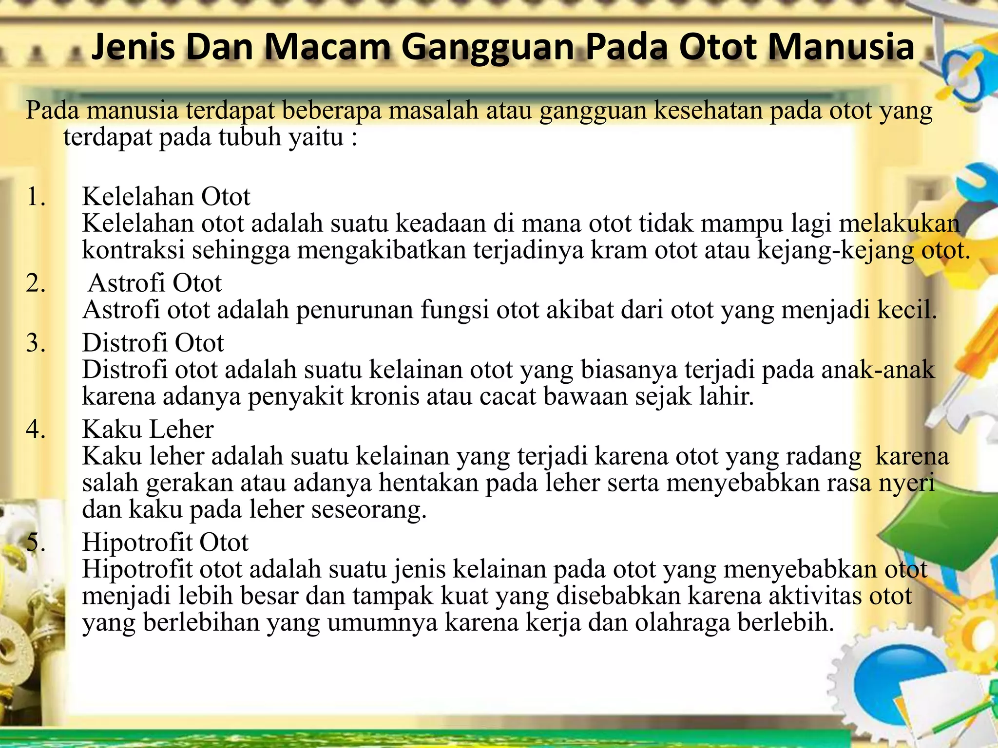 Macam macam otot | PPTX
