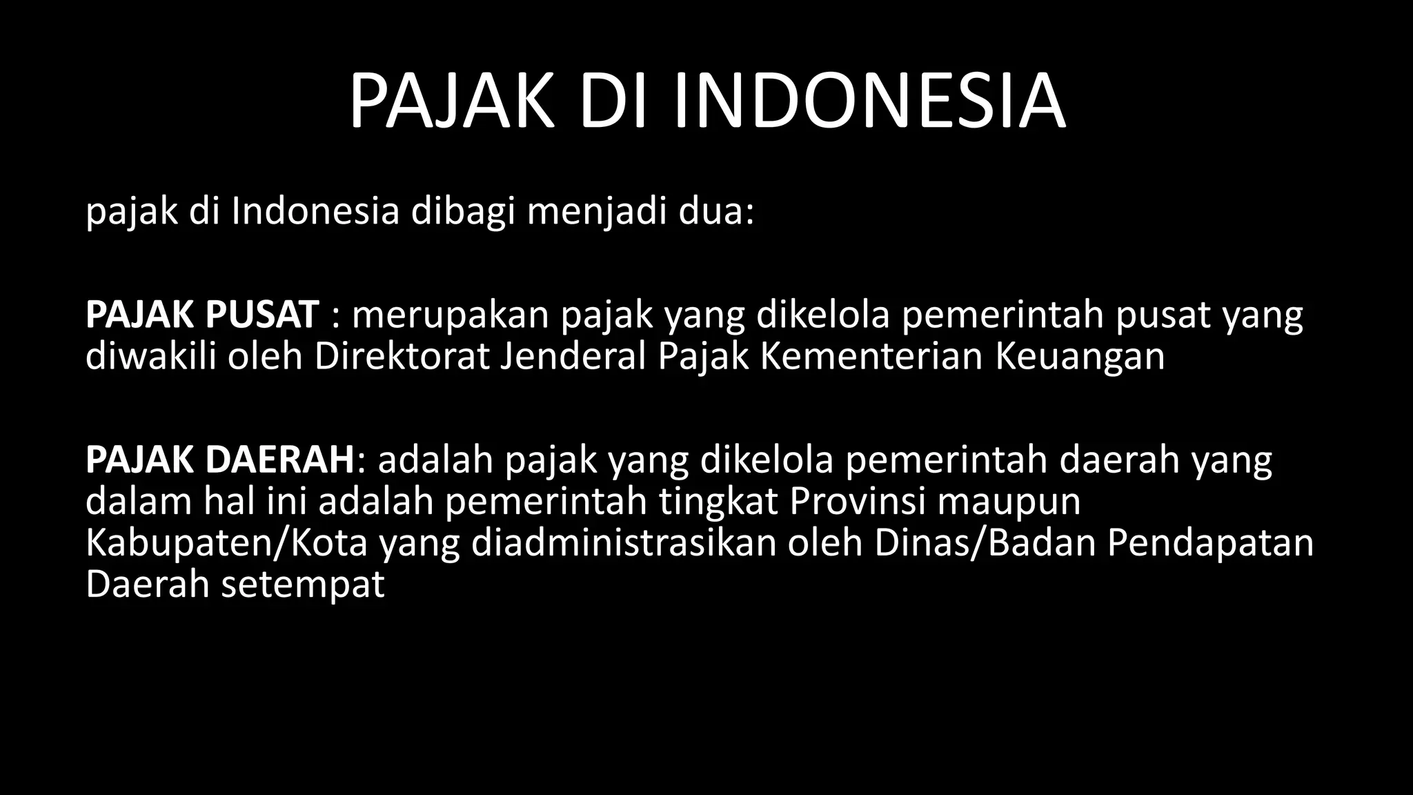 Macam-Macam Pajak di Indonesia yang berlaku | PDF