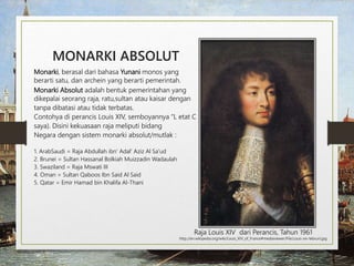 Macam-Macam Bentuk Pemerintahan | PPT