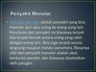 Macam macam penyakit menular | PPTX