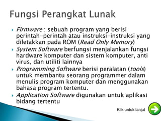 Macam macam perangkat lunak dan fungsinya | PPTX