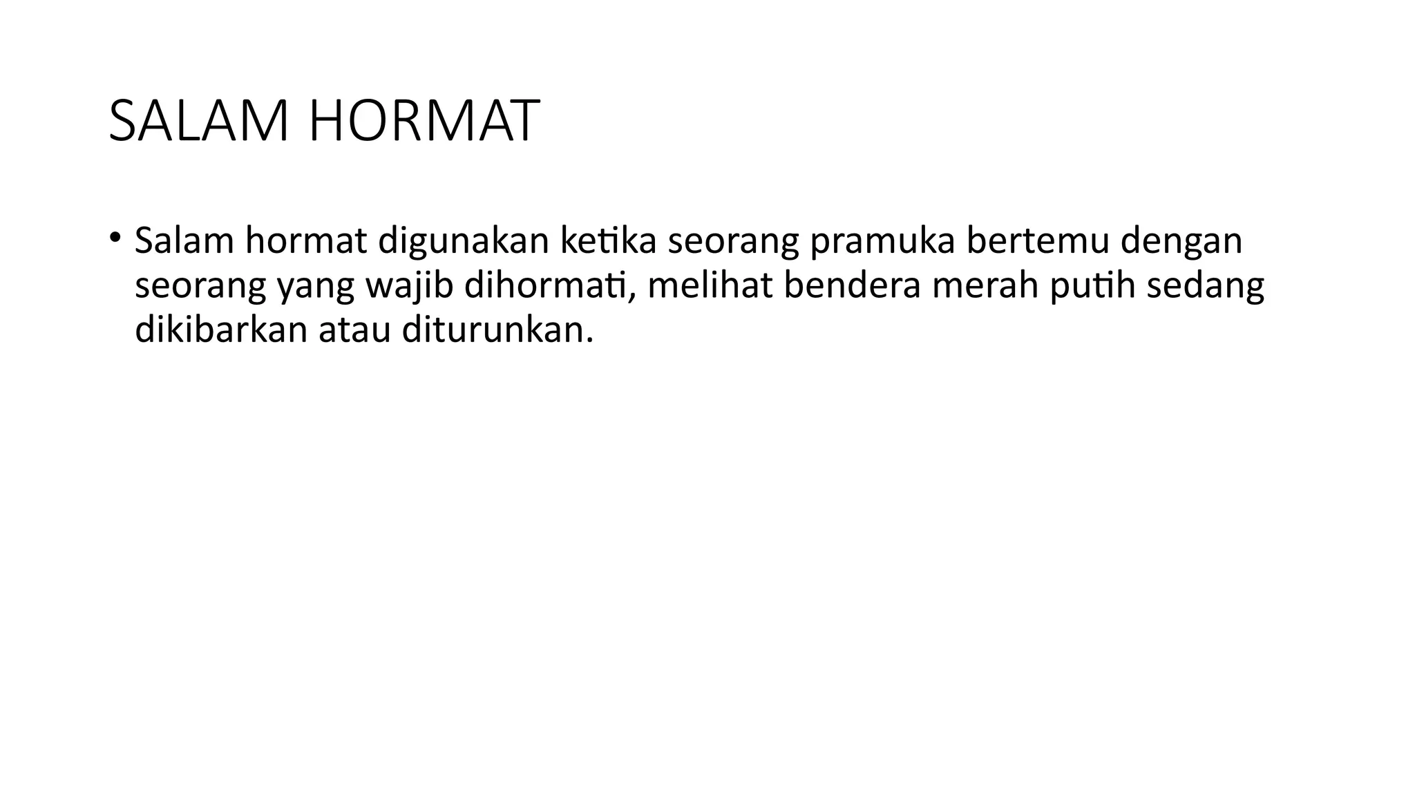 MACAM-MACAM SALAM DALAM GERAKAN PRAMUKA. | PPTX